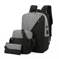 China Oxford Computer Backpack Sets 3 In 1 Unisex Laptop Backpack Set for sale