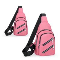 China 9.7 Inch Multi Pocket Crossbody Sling Bag Oxford Cloth Shoulder Bag 30x18x6cm for sale