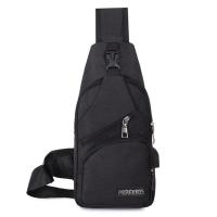 China Canvas Waterproof Sling Bag 16x33x7cm Large Capacity Crossbody Shoulder Pack for sale