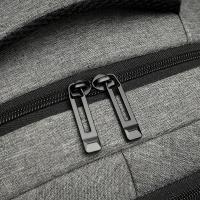 China Grey Nylon Waterproof Laptop Backpack With Charger 1.37 ft BSCI for sale