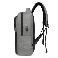 China Grey Nylon Waterproof Laptop Backpack With Charger 1.37 ft BSCI for sale