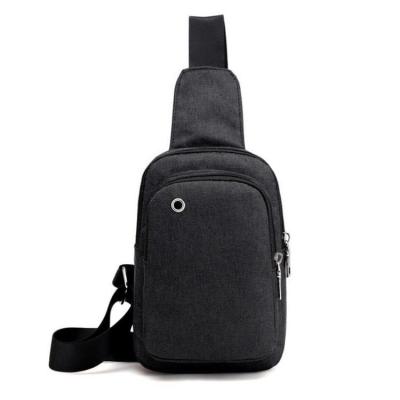 China Water Resistant Nylon Crossbody Sling Bag 18x21x7cm Adjustable Strap Chest Pack for sale