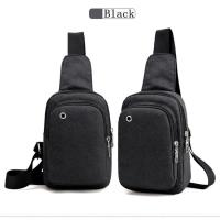 China Water Resistant Nylon Crossbody Sling Bag 18x21x7cm Adjustable Strap Chest Pack for sale