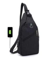 China Men's Crossbody Sling Backpack 37x18x8cm Waterproof Oxford Cloth Large Capacity Chest Bag for sale
