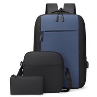 China BSCI 3 Piece Oxford Backpack Set 40x28x11 cm USB Waterproof Travel School for sale