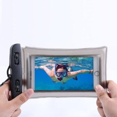 China Universal Waterproof Cell Phone Pouch Clear Floating Waterproof Phone Case Lanyard for sale