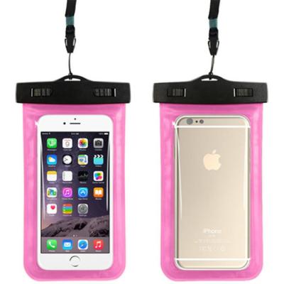 China IPX8 Waterproof Phone Pouch PVC Floating Dry Bag for 5.5 Inch Phones for sale