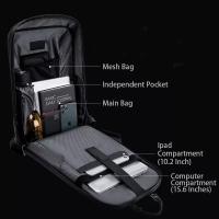 China EVA Hard Case Waterproof Business Backpack With Usb Charging Port Polyester for sale