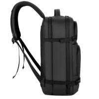 China Men 17.3 Inch Water Resistant Nylon Laptop Backpack Black 32x11x45 cm for sale