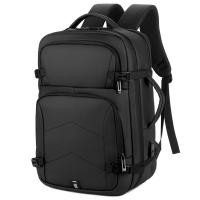 China Men 17.3 Inch Water Resistant Nylon Laptop Backpack Black 32x11x45 cm for sale