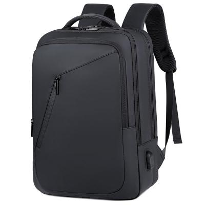 China Black BSCI Business Laptop Backpack 41x30x12 cm Water Resistant Oxford Nylon ODM for sale