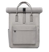China Canvas Custom Logo Waterproof Rolltop Bag 40cm Rolltop Laptop Backpack for sale