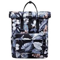 China Canvas Custom Logo Waterproof Rolltop Bag 40cm Rolltop Laptop Backpack for sale