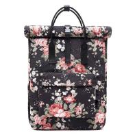 China Canvas Custom Logo Waterproof Rolltop Bag 40cm Rolltop Laptop Backpack for sale