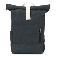 China RPET Vintage Roll Top Backpack Sturdy Rolltop Laptop Backpack Waterproof for sale