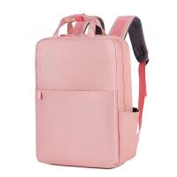 China 41cm Student Laptop Backpack USB Charging Waterproof Canvas Travel Rucksack Black for sale