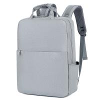 China 41cm Student Laptop Backpack USB Charging Waterproof Canvas Travel Rucksack Black for sale