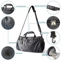 China Polyester Anti Theft Travel Gym Bag 65L with Wet Pocket Shoe Compartment for sale
