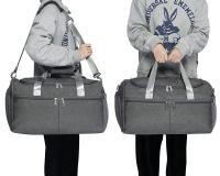 China 18 Inch Anti Theft Travel Duffle Bag with Shoe Compartment Wet Pocket 600D for sale