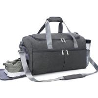 China 18 Inch Anti Theft Travel Duffle Bag with Shoe Compartment Wet Pocket 600D for sale