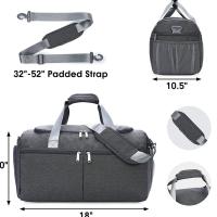 China 18 Inch Anti Theft Travel Duffle Bag with Shoe Compartment Wet Pocket 600D for sale