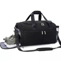 China 18 Inch Anti Theft Travel Duffle Bag with Shoe Compartment Wet Pocket 600D for sale