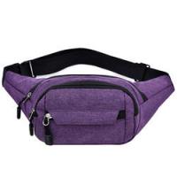 China RPET Water Resistant Waist Pack 28x10x14 cm Eco Friendly Fanny Pack for Men Women Custom Print for sale