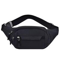 China RPET Water Resistant Waist Pack 28x10x14 cm Eco Friendly Fanny Pack for Men Women Custom Print for sale