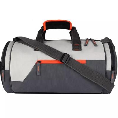 China Oxford Round Travel Duffle Bag 38x24x24cm with Shoe Compartment for Men Women for sale
