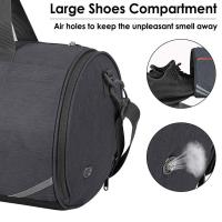 China Lightweight Anti Theft Travel Gym Duffle Bag 35L with Shoe Compartment Wet Pocket for sale
