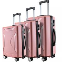China Polyester Lining Hard Shell Luggage Set 24''  Trolley Suitcase Tsa Luggage Lock 3 Pcs Pp Carry On for sale