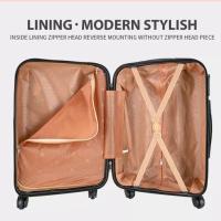 China Polyester Lining Hard Shell Luggage Set 24''  Trolley Suitcase Tsa Luggage Lock 3 Pcs Pp Carry On for sale