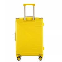 China 20 Inch PC Hard Shell Travel Suitcase with Weight Scale Custom Handle Trolley Luggage for sale