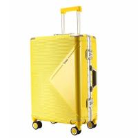China 20 Inch PC Hard Shell Travel Suitcase with Weight Scale Custom Handle Trolley Luggage for sale
