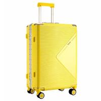 China 20 Inch PC Hard Shell Travel Suitcase with Weight Scale Custom Handle Trolley Luggage for sale