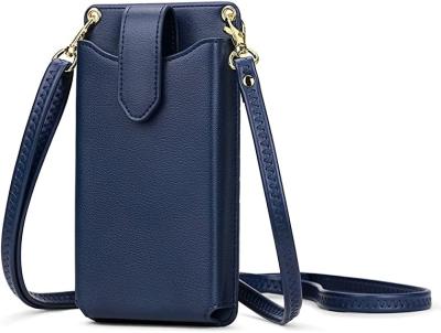 China Small Crossbody Cellphone Wallet Synthetic Leather Card Holder 6 Slot for sale