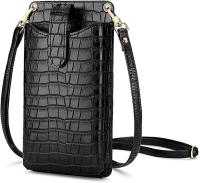 China Small Crossbody Cellphone Wallet Synthetic Leather Card Holder 6 Slot for sale