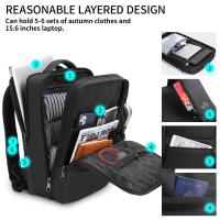 China Men's Business Travel Laptop Briefcase Bag RFID Full Open 15.6 Inch Black for sale