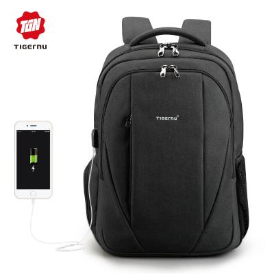China TIGERNU T-B3399 Waterproof Travel Laptop Backpack Anti Theft Lightweight USB Charging 15.6 Inch for sale