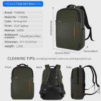 China T-B3906 RFID Black Softback Waterproof Laptop Travel Backpack for sale
