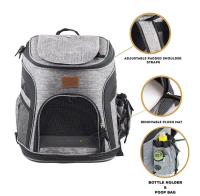 China Expandable Travel Carry Pet Carrier Backpack Airline Approved for sale