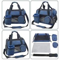 China 3 in 1 Pet Carrier Bag for Small Cats and Dogs Canvas PU Travel Carrier 40x30x30 cm for sale