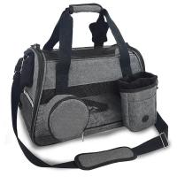 China 3 in 1 Pet Carrier Bag for Small Cats and Dogs Canvas PU Travel Carrier 40x30x30 cm for sale