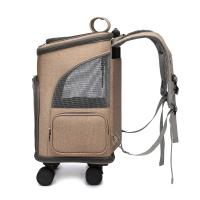 China Waterproof Canvas Pet Carrier Bag Travel Trolley 10pcs MOQ Custom Logo for sale