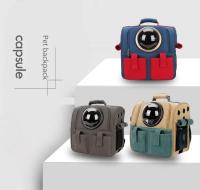 China Portable Pet Carrier Backpack Transparent Capsule Breathable Travel Bag for Cats Dogs Birds 40x30x20cm for sale