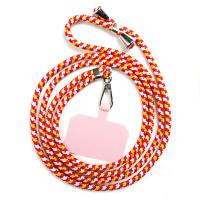 China ODM Universal Phone Lanyard Adjustable Nylon Neck Phone Strap With Patch Metal for sale