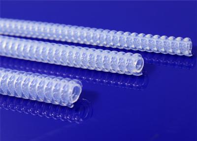 China Kink Resistance Silicone Medical Products , Transparent Corrugated Breathing Tube for sale