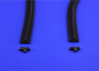 China Black Silicone Rubber Strips Elasticres Ilience Good Sealing Performance for sale