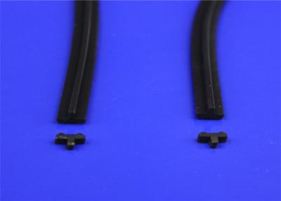 China Black Silicone Rubber Strips Elasticres Ilience Good Sealing Performance for sale
