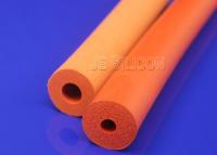 China Silicone Sponge Small Diameter Foam Tube , Closed Cell Round Foam Tube for sale
